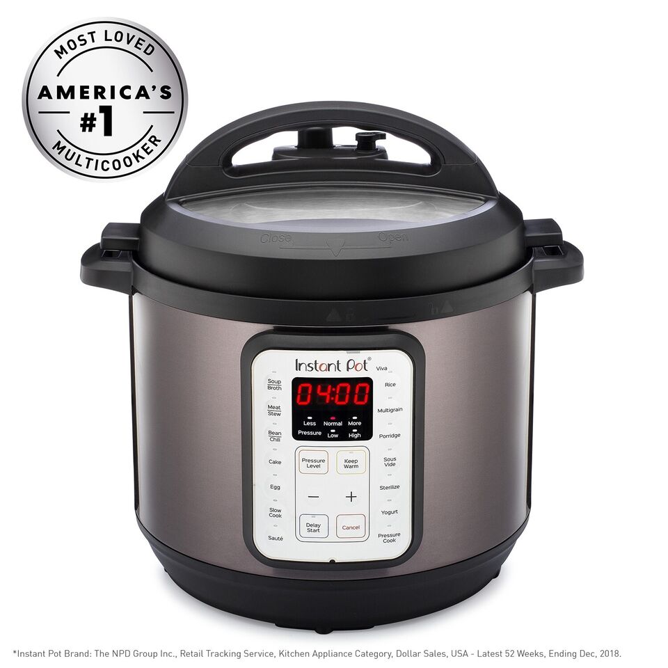 Instant Pot 9-in-1 Electric Pressure Cooker Easy One-Touch Cooking, 6 ...