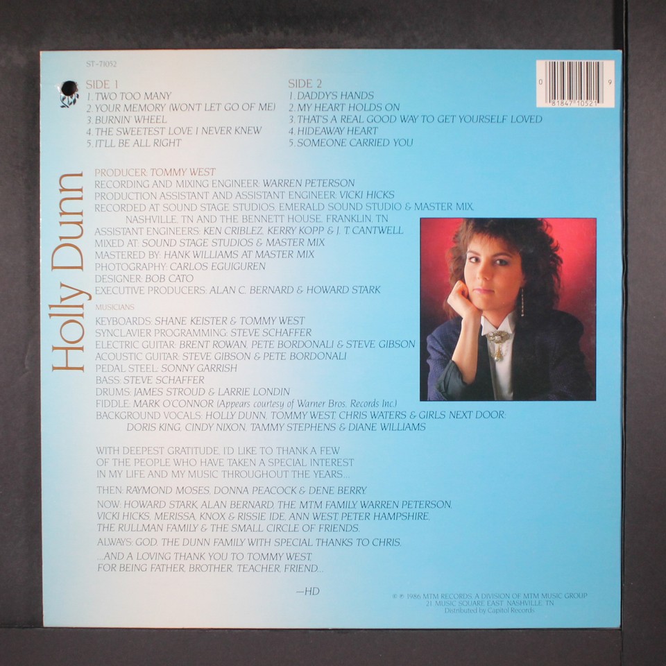 HOLLY DUNN: holly dunn MTM 12" LP 33 RPM | eBay