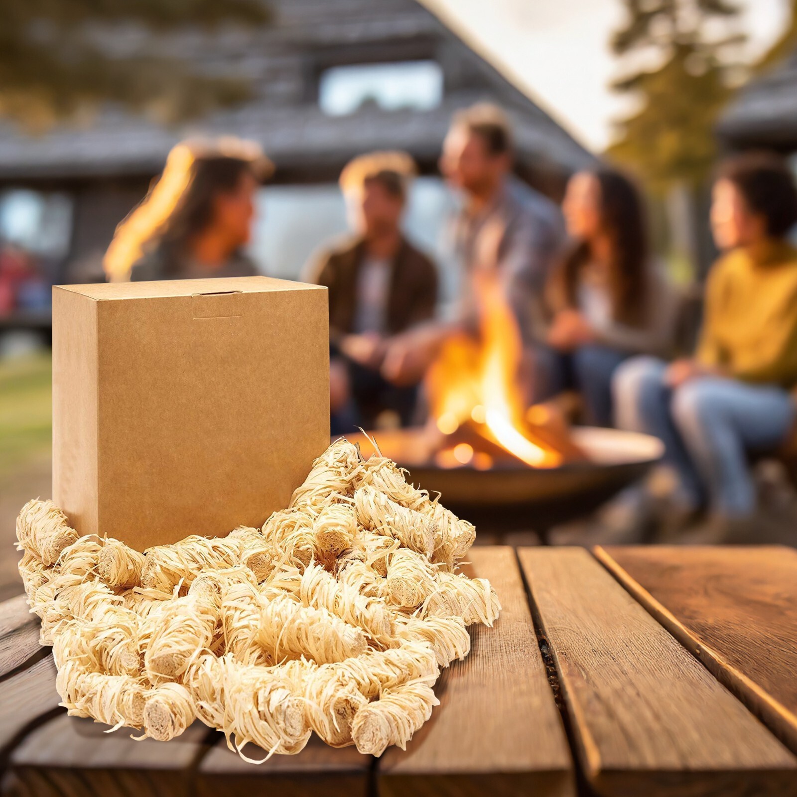 400PC ECO FRIENDLY WOOD WOOL FIRELIGHTERS | Grelly UK