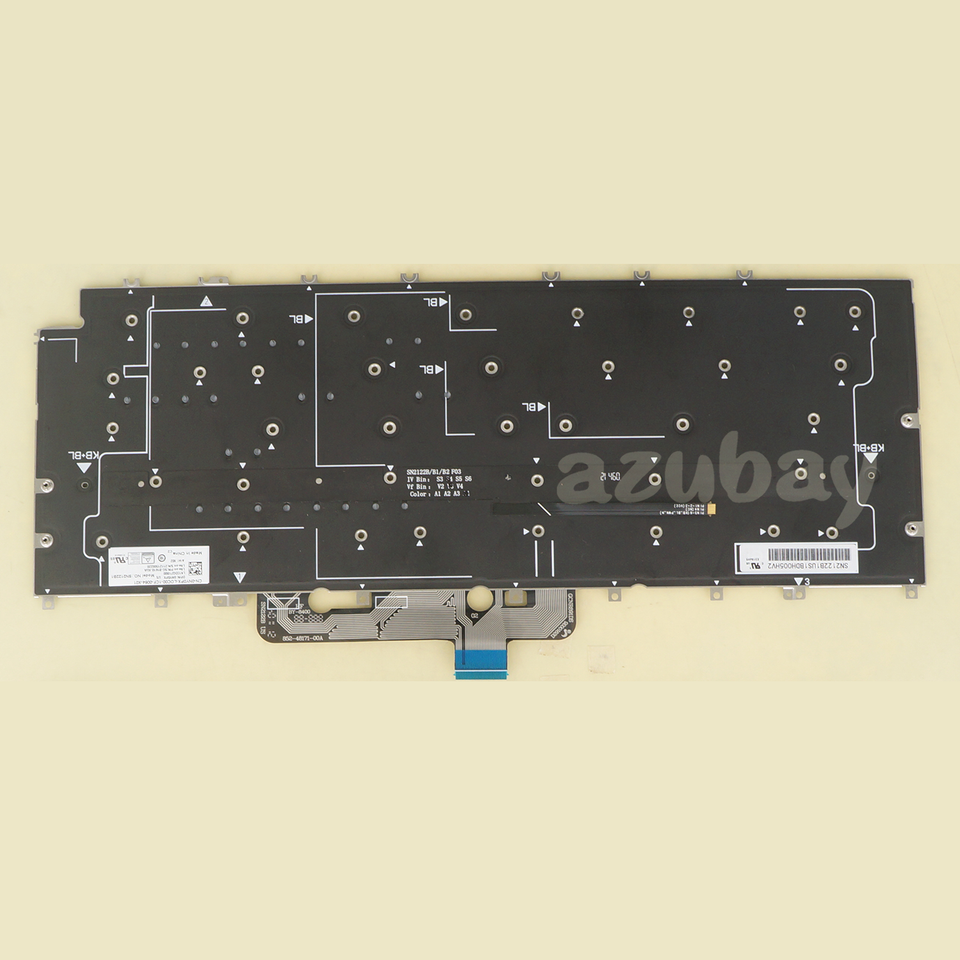 US English Laptop Keyboard for DELL XPS 9315 0NY0PX Backlit Brown | eBay