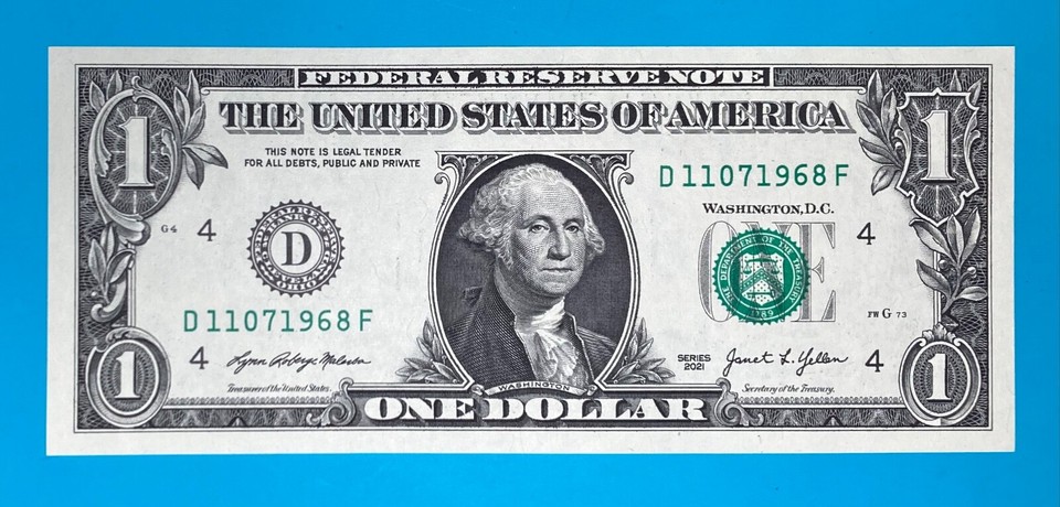 November 7, 1968 / 11 July 1968 : D 11071968 F $1 One Dollar Bill ...