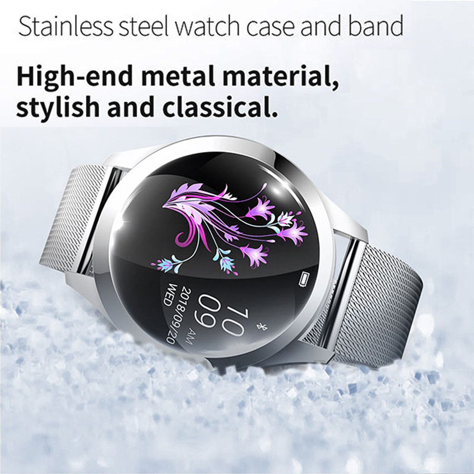 Women Smart Watch Fitness Tracker Sleep Monitor Smartwatch for Android ...