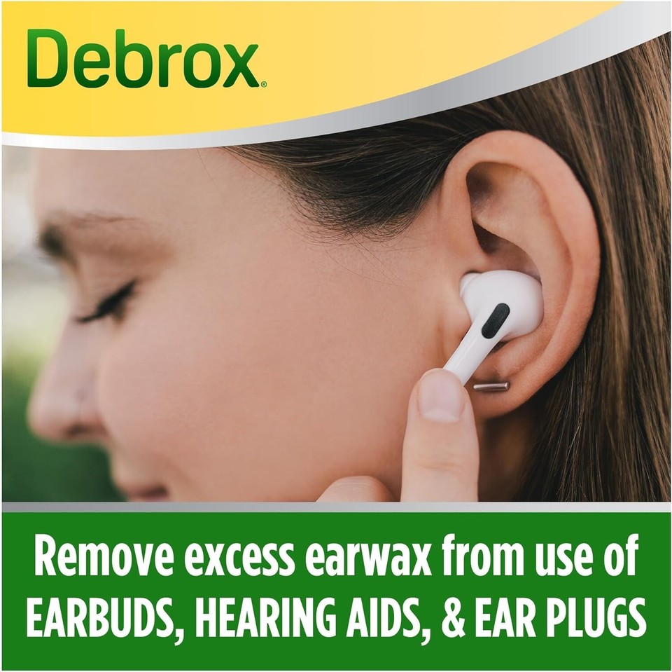 Debrox Earwax Removal Kit, Includes Drops and Ear Syringe Bulb, 0.5 Oz ...