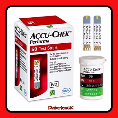 Accu Chek Performa Nano Test Strips - For Performa Meters - 1 x 50 -EXP ...