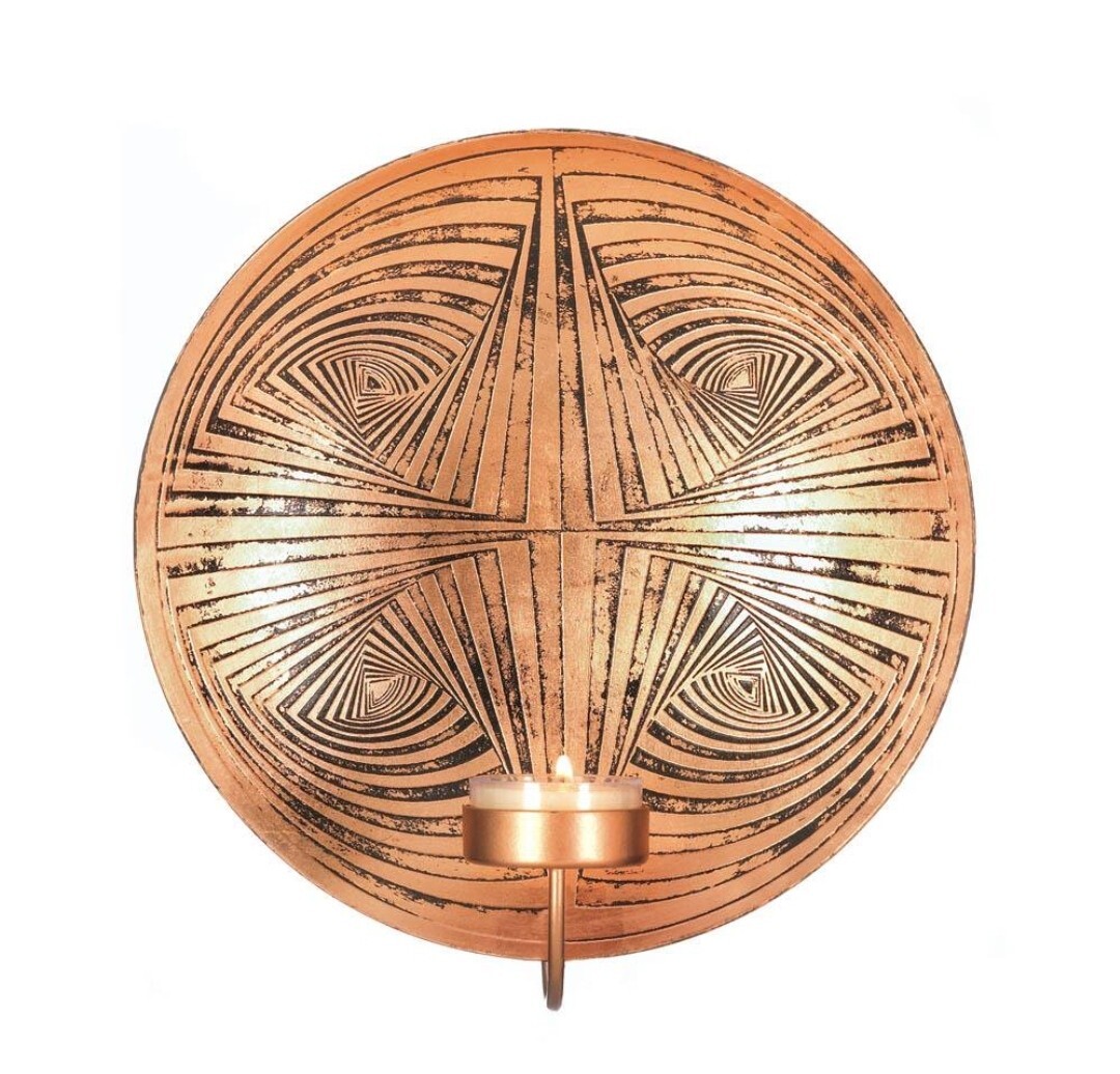 Decorative Plate Wall Sconce