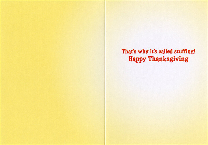 Fat Cat Asleep At Table Funny Cat Thanksgiving Card by Avanti Press | eBay