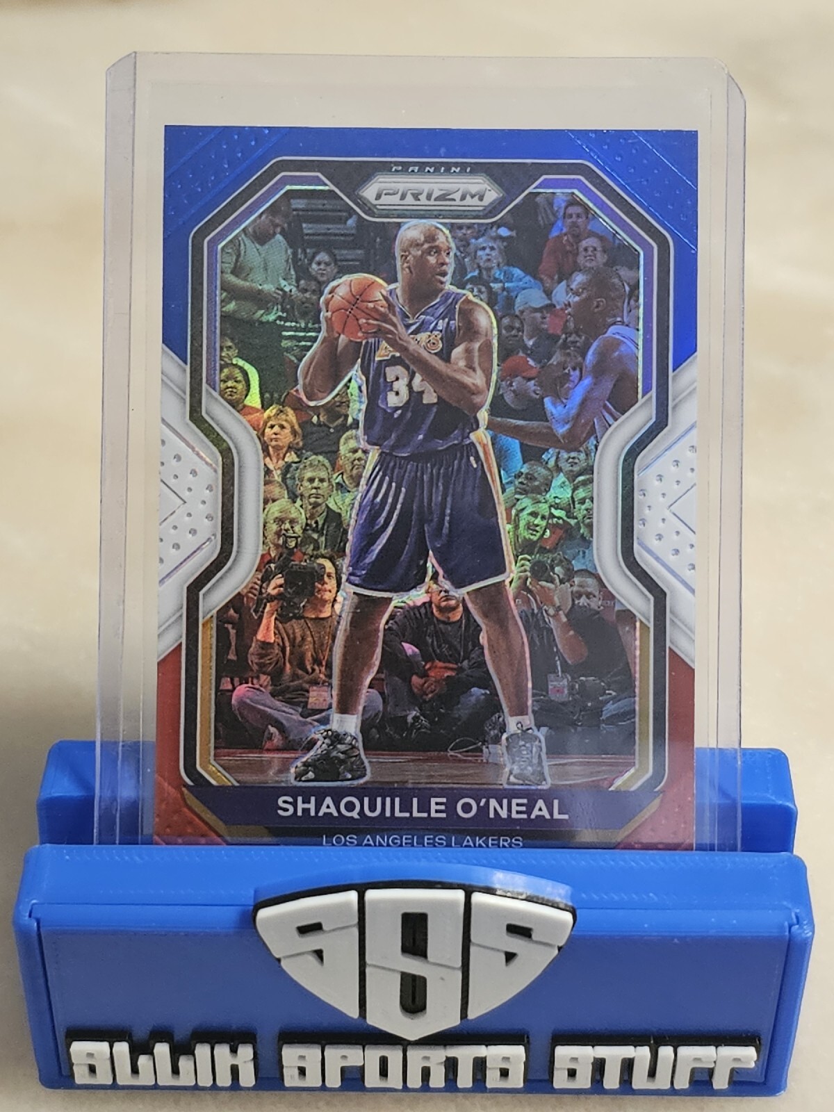 SHAQUILLE ONEAL 2020-21 PANINI - PRIZM BASKETBALL RED WHITE & BLUE CARD ...