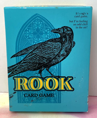 2001 Rook Classic Card Game Parker Brothers Blue Raven - Stained ...