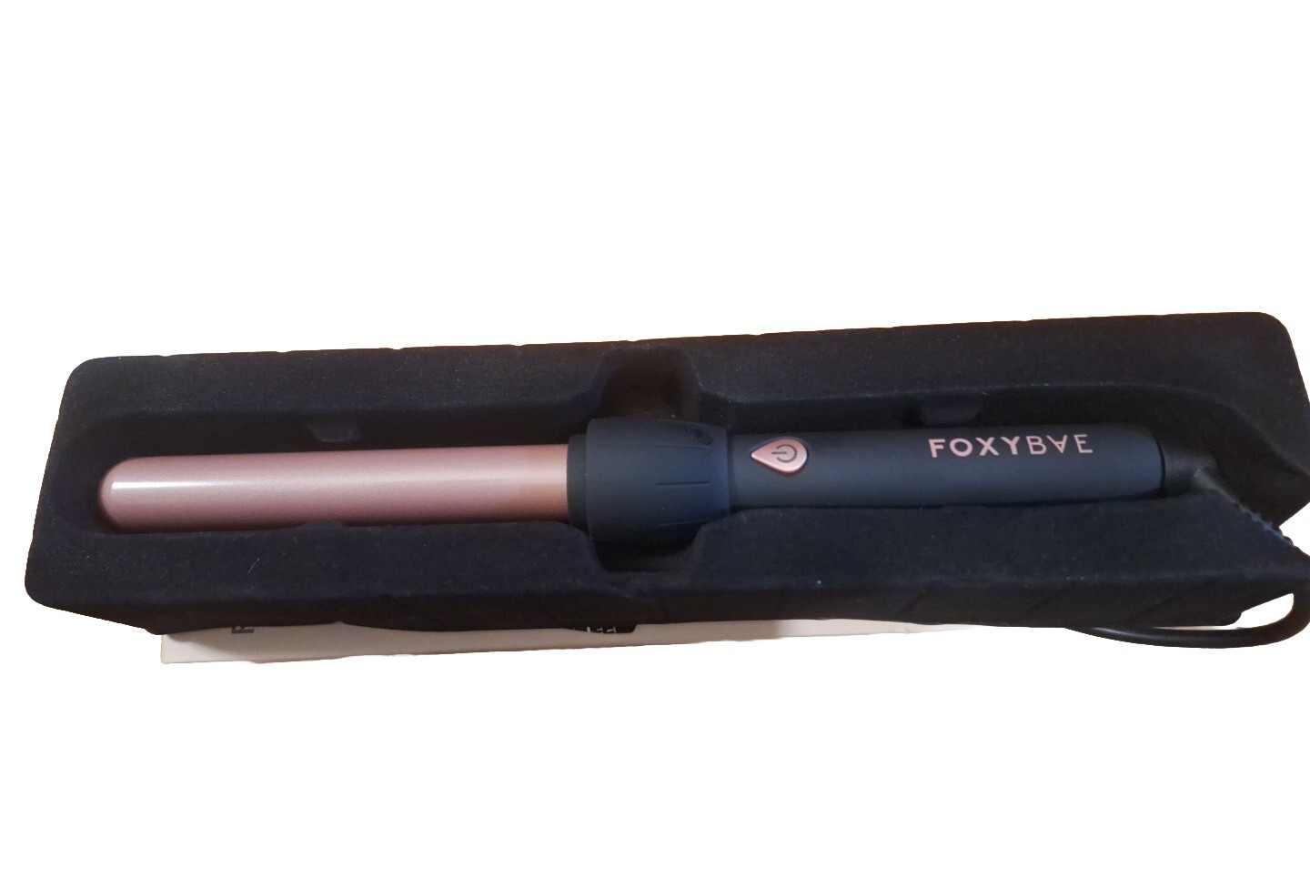 FoxyBae White Marble Rose Gold Curling Wand 25mm Curling Wand New EBay