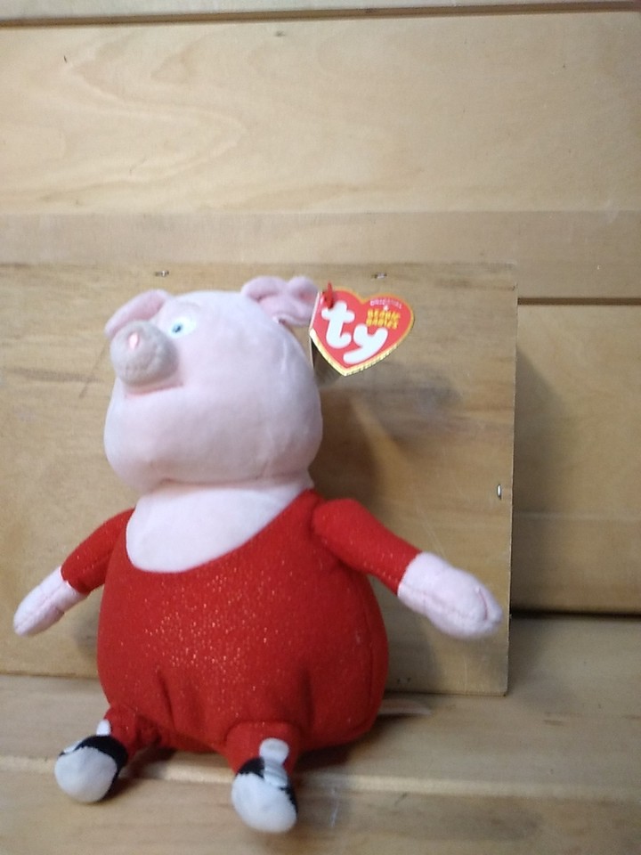 Ty Beanie Baby Gunter 7” Plush SING Movie Character Pig Toy 2017 NEW ...