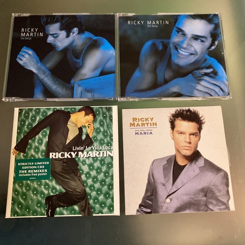 Ricky Martin 4 CD UK IMPORT LOT Livin' La Vida Loca 2 Versions She ...