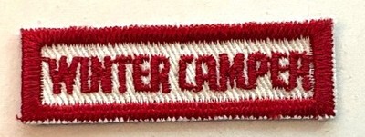 1950's or 1960's WINTER CAMPER patch; segment arc rocker shape | eBay