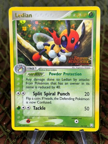2004 LEDIAN STAMPED 23/109 Holo Pokemon TCG: EX Team Rocket Returns | eBay