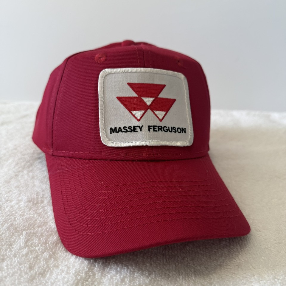 Massey Ferguson Farmer Tractor Logo Hat, Red | eBay