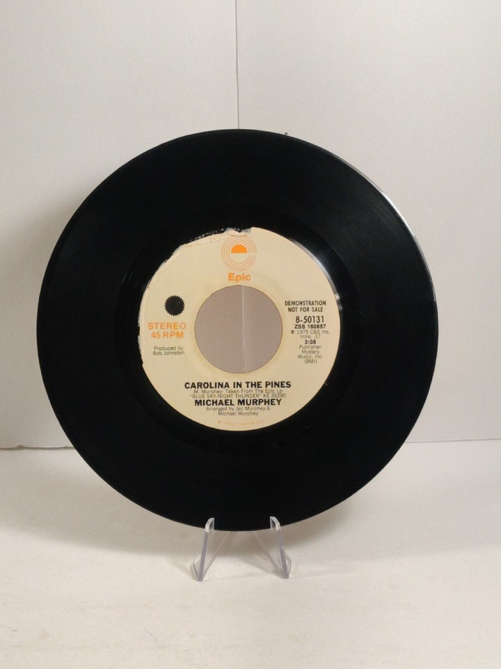 Michael Murphy caolina in the pines 45 rpm promo copy epic records | eBay