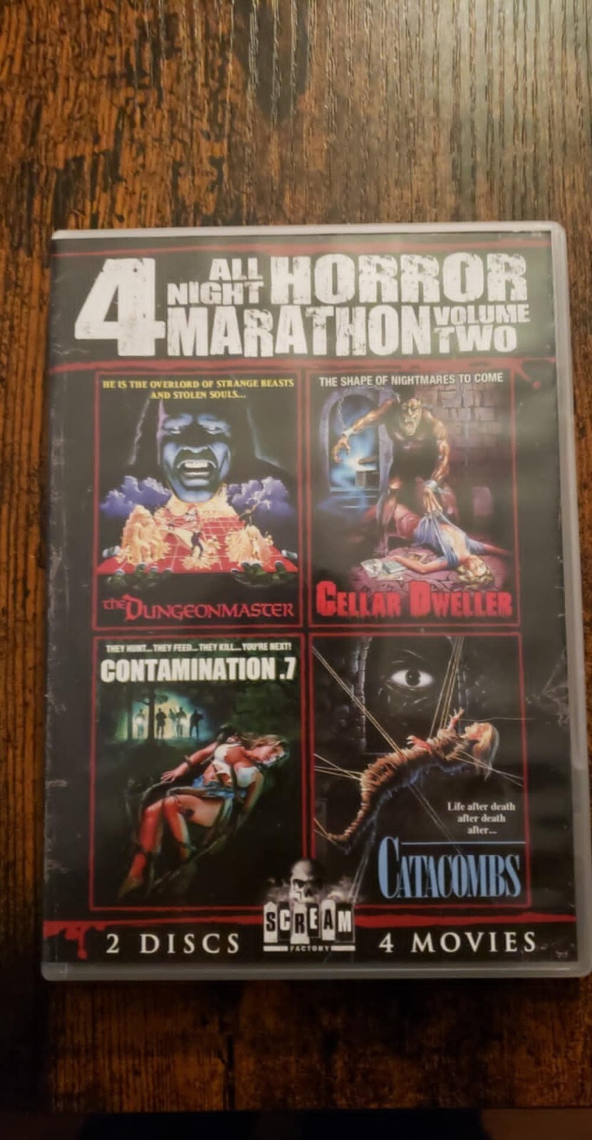 All Night Horror Marathon: Vol. 2, 2 DVDS 4 Movies Dungeonmaster ...