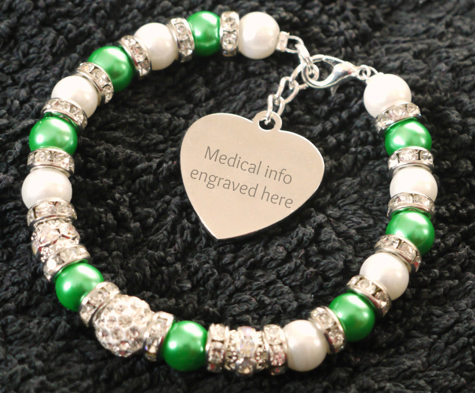 Medical Alert Bracelet Heart Disease Pacemaker angina atrial ...