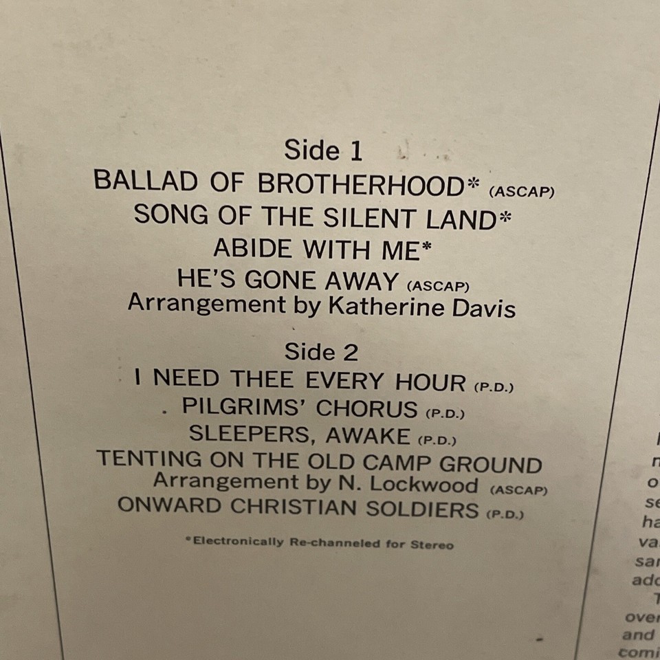 Mormon Tabernacle Choir Onward Christian Soldiers (Vinyl, 1969) Harmony ...