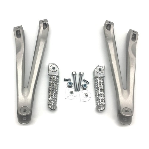 Silver Motorcycle Rear Passenger Foot Pegs Bracket Fit Yamaha YZF-R1 ...