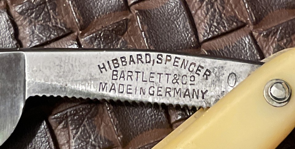 Vintage Hibbard Spencer Bartlett & Co Straight Razor Made In Germany | eBay