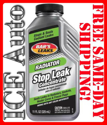 BAR'S LEAKS 1196 Radiator Stop Leak Concentrated 11oz Bars Leak 3-DAY ...