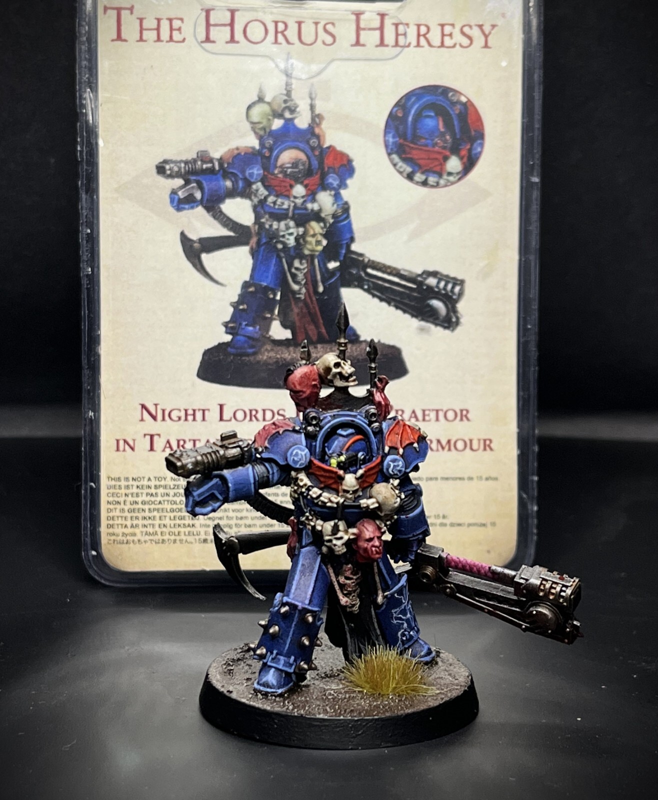 Night Lords Legion Praetor in Tartaros Terminator Armour painted ...