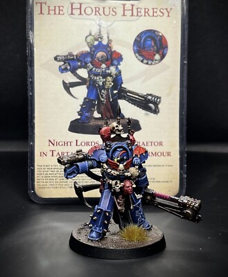 Night Lords Legion Praetor in Tartaros Terminator Armour painted ...