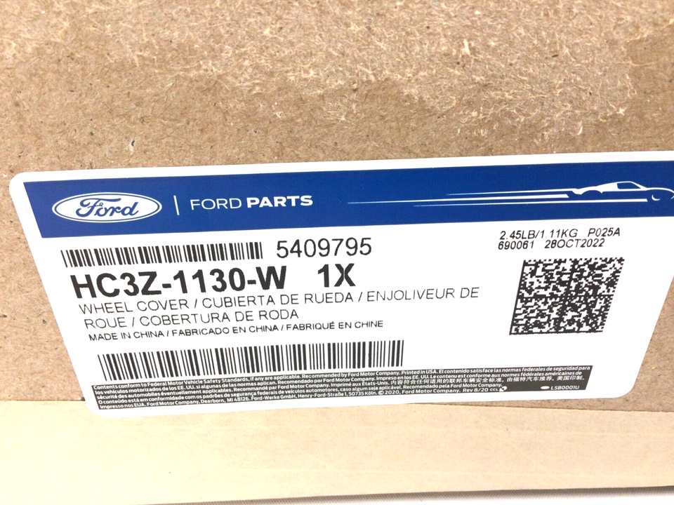 2017-2023 Ford F-450 Super Duty front Wheel Center Hub Cap new OEM HC3Z ...