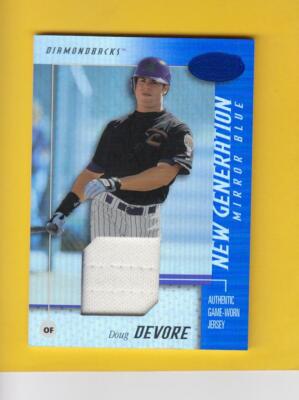 2002 Leaf Certified Mirror Blue Doug Devore Diamondbacks NM-MT+ MEM 13/75 Jersey | eBay