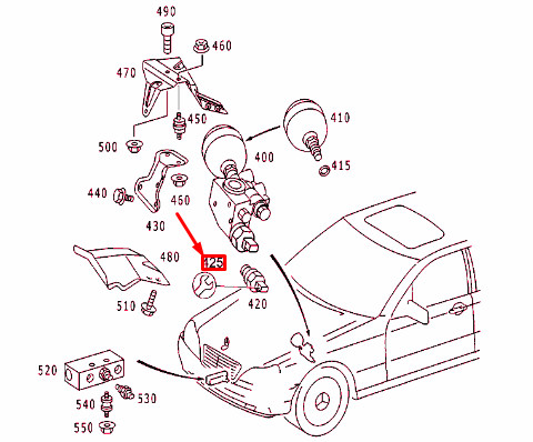 MB S W220 ACTIVE BODY CONTROL PRESSURE SENSOR REPAIR KIT A2203201158 | eBay