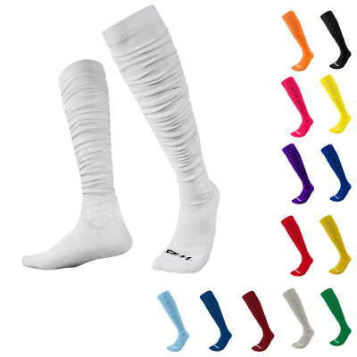We Ball Sports Scrunch Football Socks, Extra Long Padded Sports Socks ...