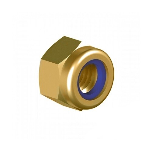 M5 Zinc Yellow Passivate Nylon Insert Lock Nut - Pack of 200 | eBay ...
