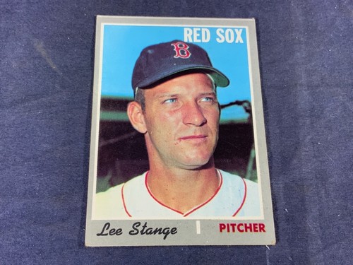 X4-79 BASEBALL CARD - LEE STANGE BOSTON RED SOX - 1970 TOPPS - CARD ...