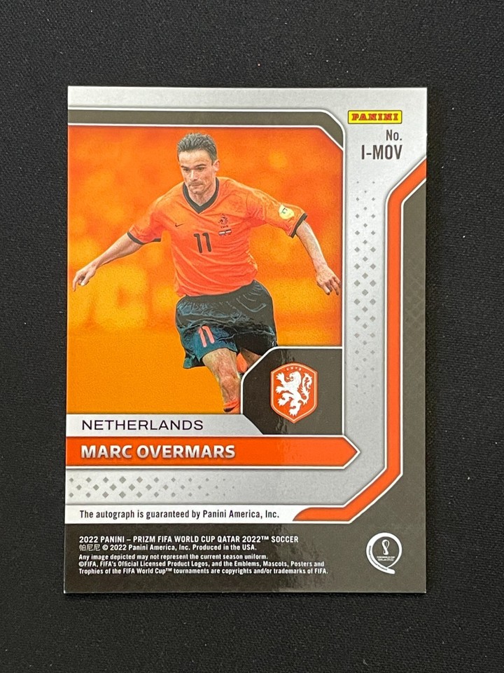 Marc Overmars 2022 Panini Prizm FIFA World Cup Qatar INK Autograph #I ...