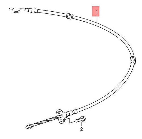 Genuine VW Amarok S6B S7A S7B Brake Cable 2H6609721A | eBay