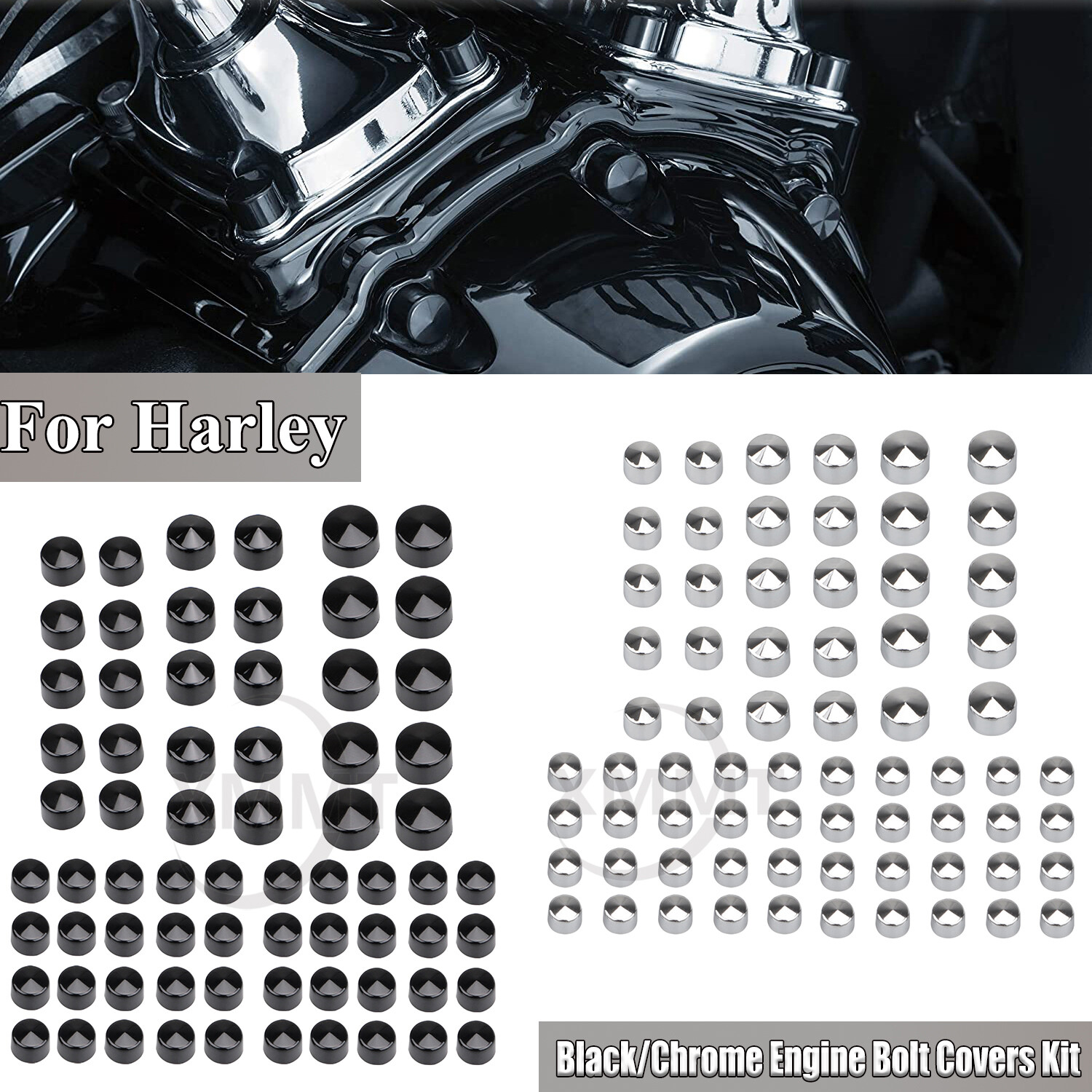 Motor Engine Bolt Cover Kit for Harley Softail Fat Boy Electra Road ...