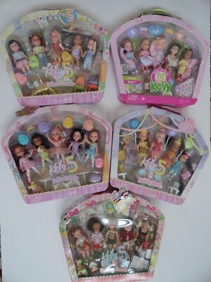 Five Sets of Kelly Club 5 Kelly Dolls School PJ Ballet Birthday Holiday ...