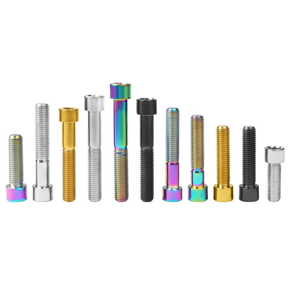 TC4 Titanium Bolts M3 M4 M5 M6 M8 M10 Color Allen Socket Cap Head Ti ...