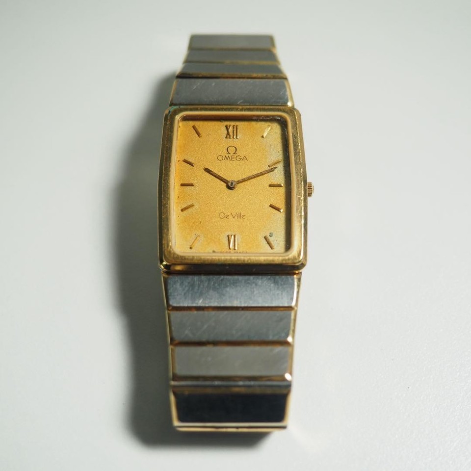 Omega De Ville Rectangular Men's Quartz Watch, Genuine, Junk | eBay