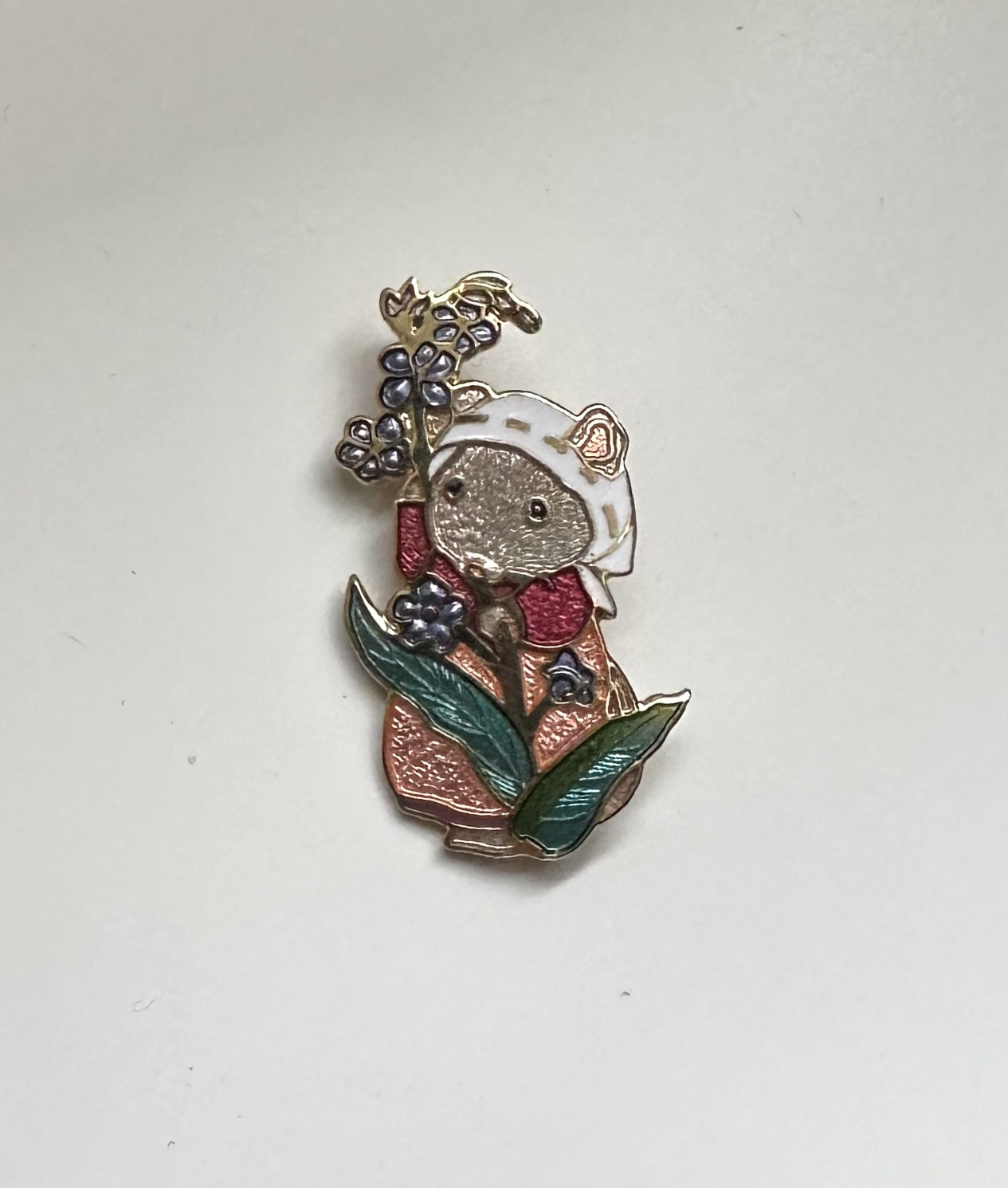 Rare Vintage Beatrix Potter Cloisonne Enamel Mouse Br… - Gem