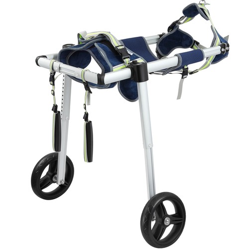 2 Wheels Pet Wheelchair for Back Legs Dog Wheelchair/Cart Adjustable(L ...
