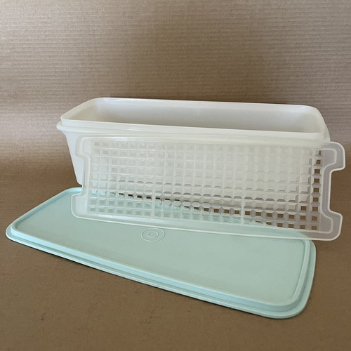 Tupperware Celery Keeper Vegetable Crisper Set #782 Grid + Mint Green ...