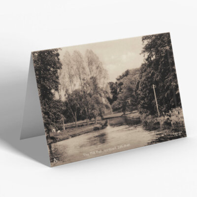 GREETING CARD - Vintage Norfolk - The Mill Pool, Horstead, Coltishall ...