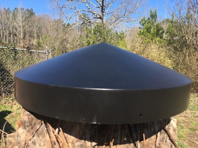 Marine Dock 16" Piling Cone Shaped Cap Boat Pylon Edge Post Head Black ...