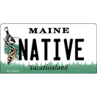 Native Maine State License Plate Tag Key Chain KC-10416 | eBay