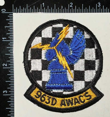 USAF US Air Force 963rd AWACS Squadron Patch | eBay
