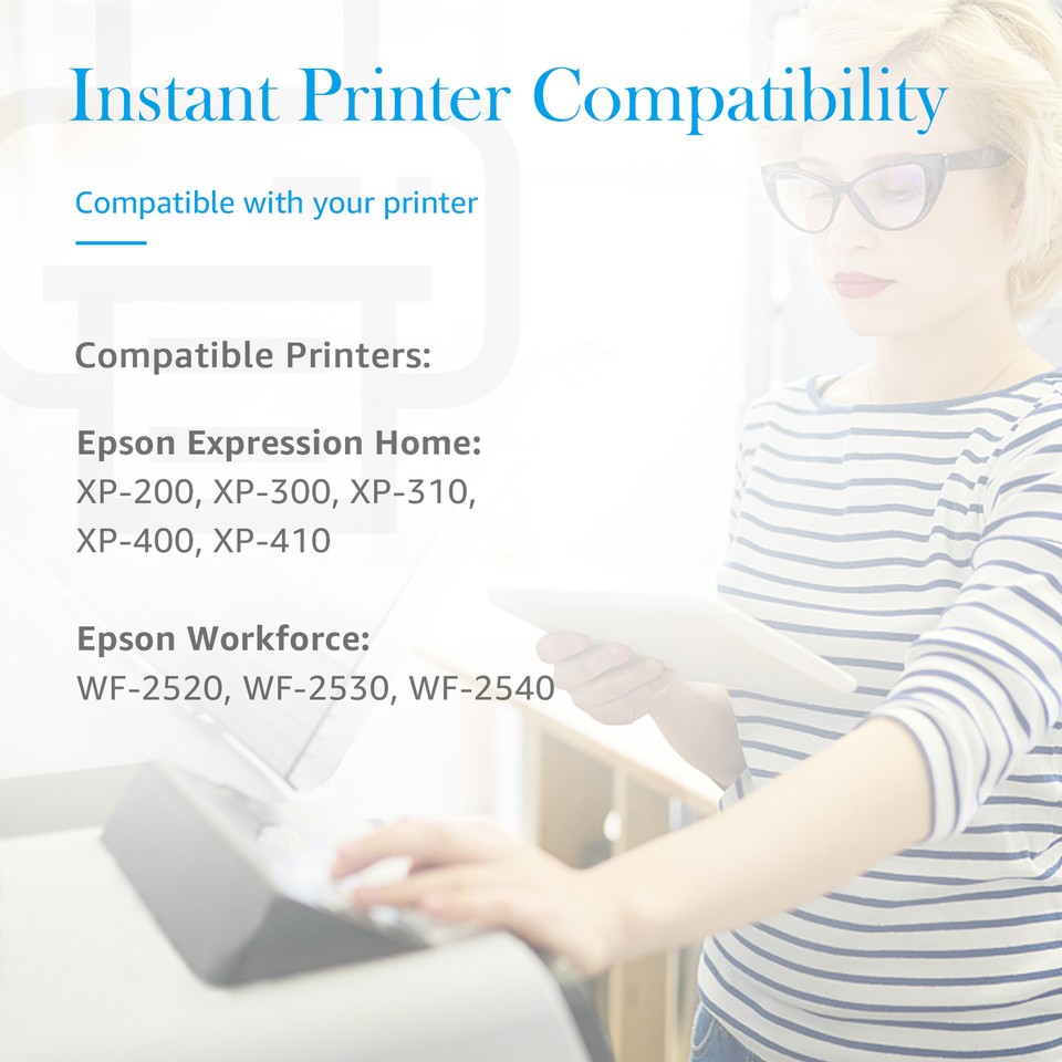 2Pack 200XL Ink Cartridge for Epson 200XL Expression Home XP-310 400 ...