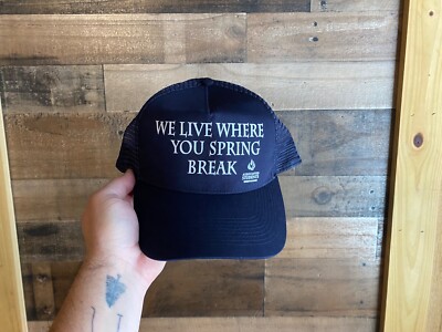 We Live Where You Spring Break Snapback Hat VTG San Diego University ...