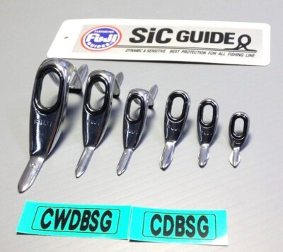 1pc Fuji Tackle Chrome Silver CDBSG CWDBSG Light Jigging Fishing Rod ...