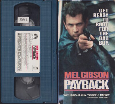 Payback VHS 1999 Paramount Pictures Mel Gibson, Lucy Liu, Gregg Henry ...